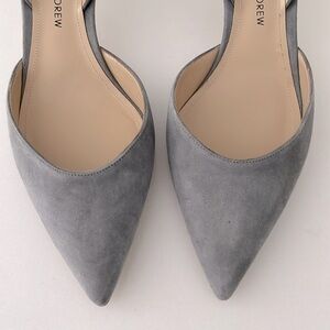 Paul Andrew | Shoes | Paul Andrew Light Grey Suede Kitten Heel ...